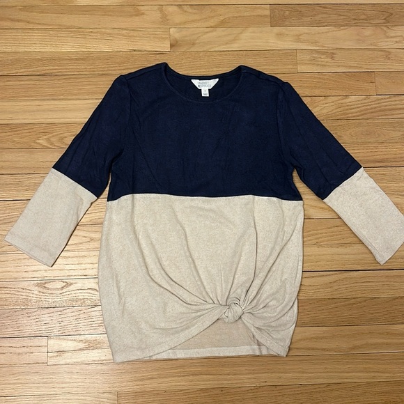 Market & Spruce | Tops | Market Spruce Front Twist Brushed Knit Top ...